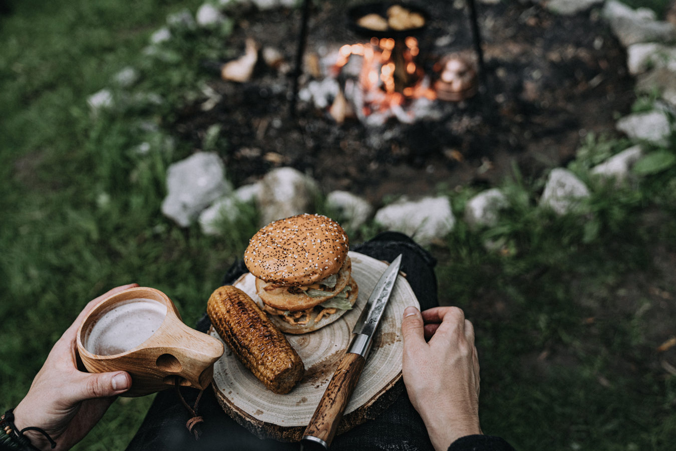 Anvil Utility Knife with Leather Sheath | Bradshaws